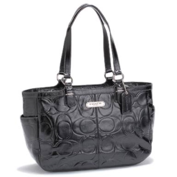Coach | Bags | Coach Embossed Patent Leather Tote | Poshmark